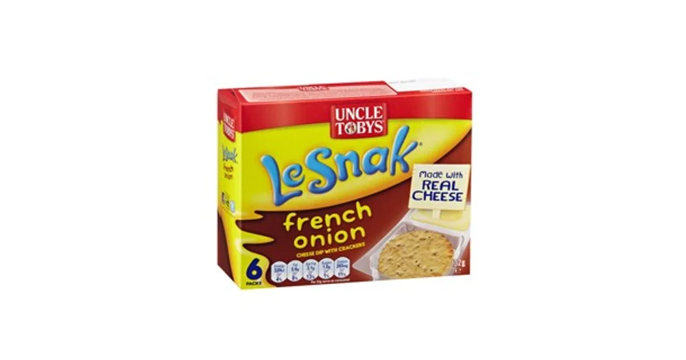 Uncle Tobys Le Snak French Onion reviews | ProductReview.com.au