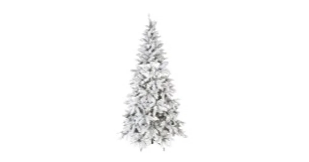 ALDI Aspen Luxury Flocked Christmas Tree 7ft reviews | ProductReview.com.au