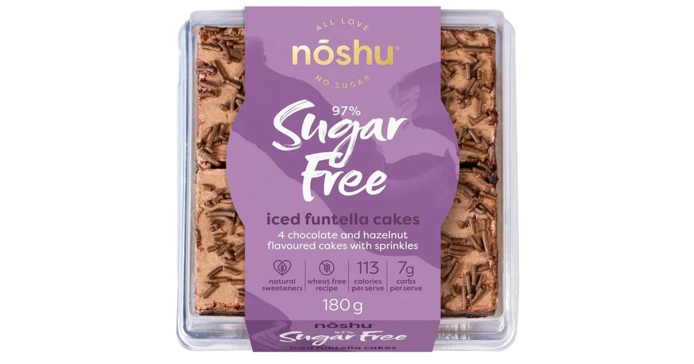 Noshu 97% Sugar Free Iced Funtella Cakes | ProductReview.com.au