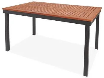ALDI Gardenline Aluminium Patio Table with Timber Top reviews ...