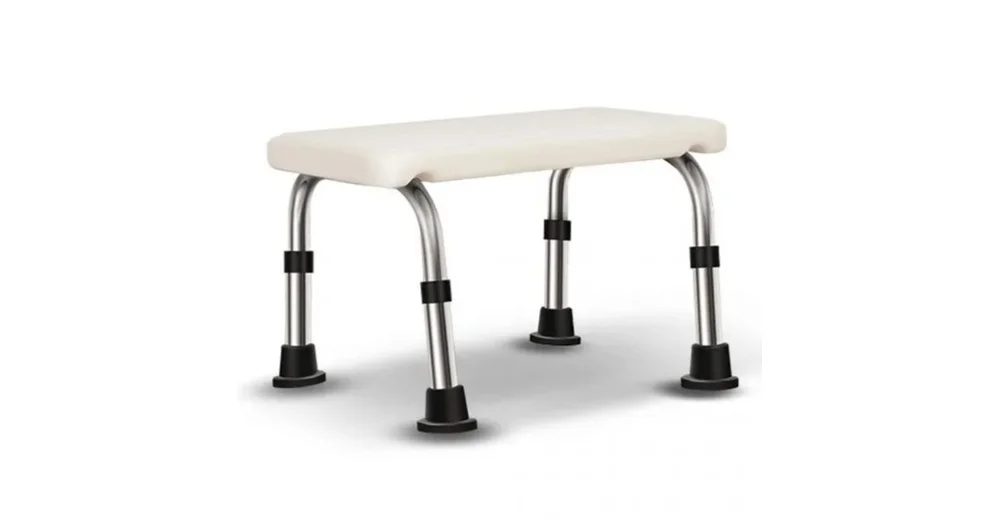 Aluminium Foot Step Stool Shower Foot Stool Adjustable Height Elderly ...