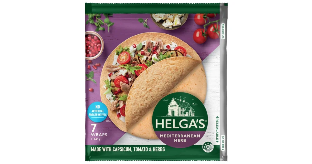 Helga's 7 Mediterranean Herb Wraps reviews | ProductReview.com.au