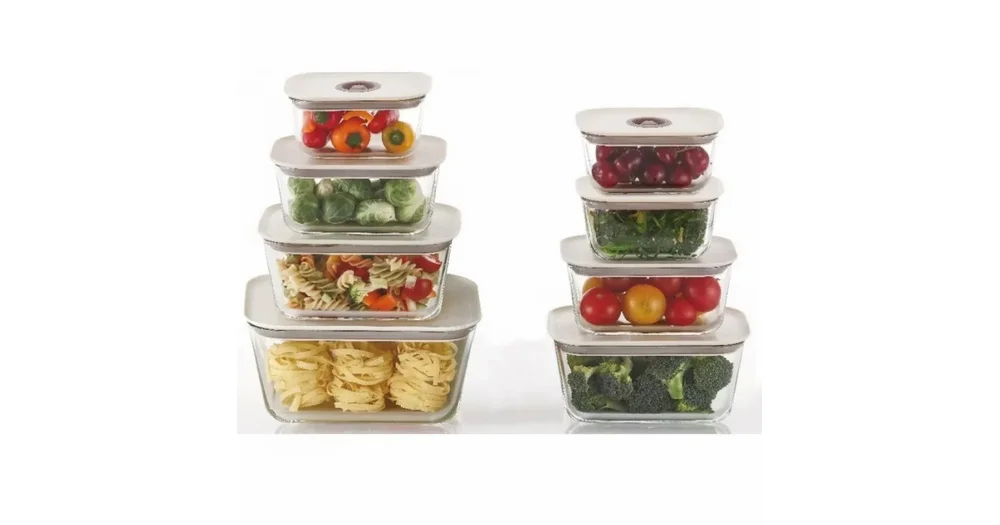 Neoflam Clik Glass Food Container Set of 8 | ProductReview.com.au
