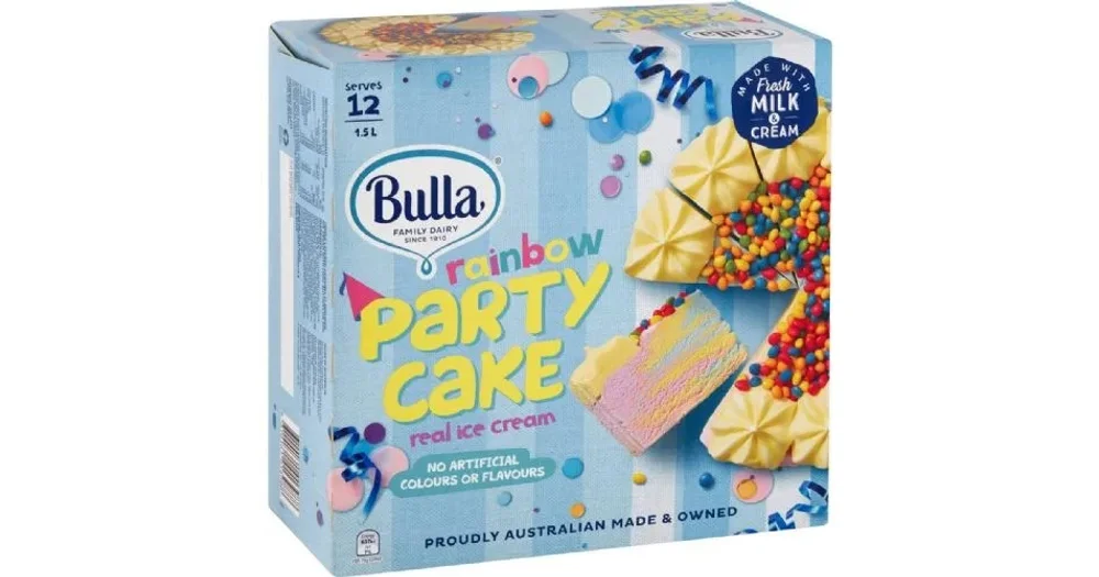 Bulla Rainbow Ice Cream Cake | ProductReview.com.au
