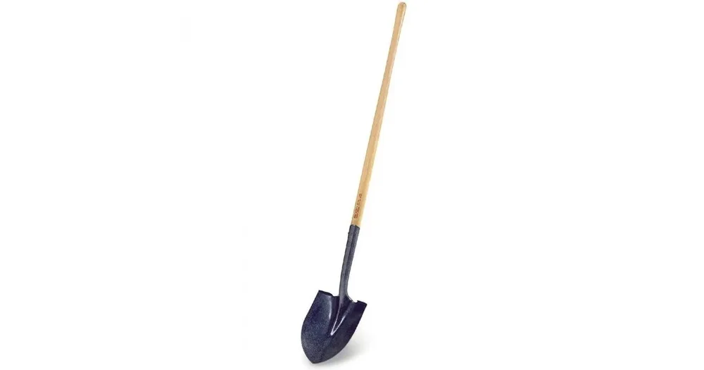 Ridgid Long Wooden Handle Round Point Shovel | ProductReview.com.au