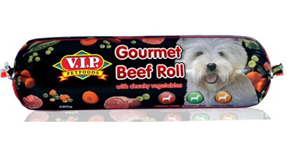 V.I.P. Petfoods Dog Food Dog Rolls Gourmet Beef reviews | ProductReview ...