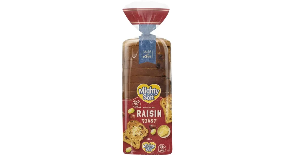 Mighty Soft Raisin Toast reviews | ProductReview.com.au