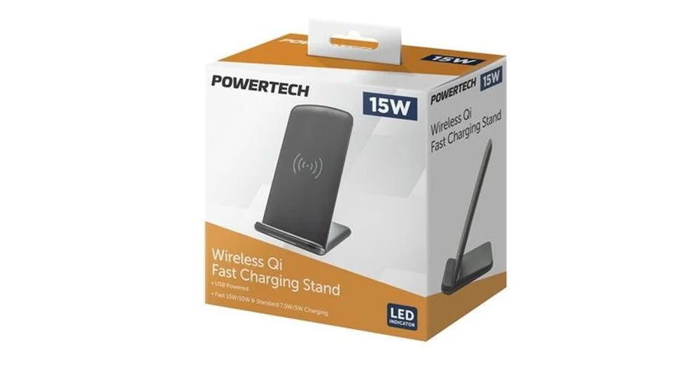 Powertech Wireless Qi Fast Charging Stand 15w | ProductReview.com.au