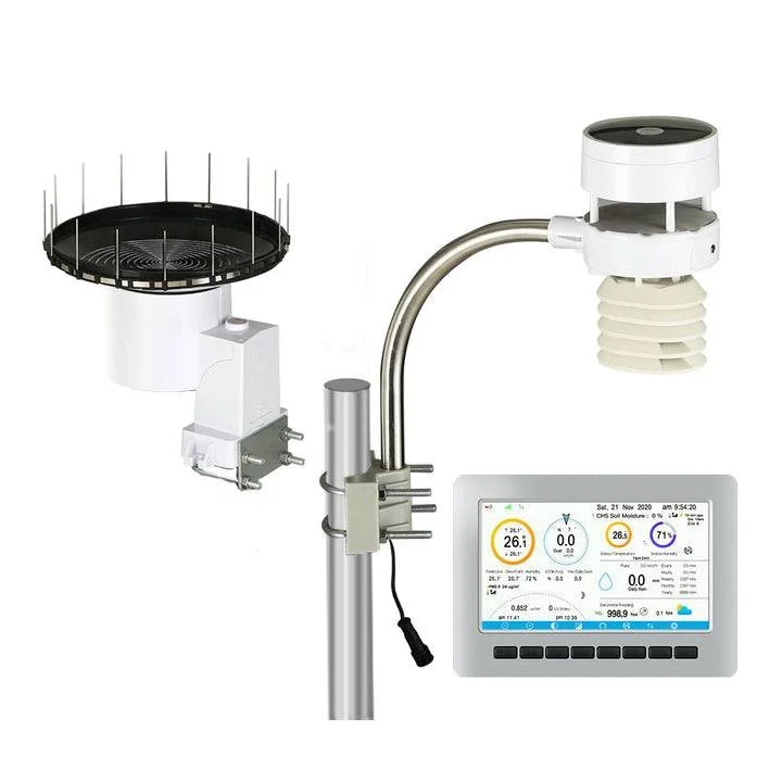 Devanti Weather Station Ultrasonic Anemometer Outdoor WiFi Rain Gauge ...