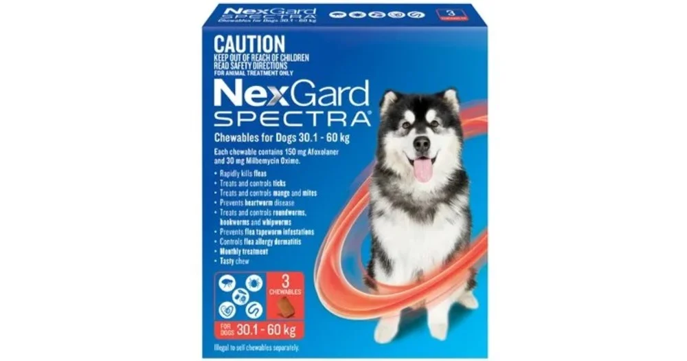 Nexgard Spectra Very Large (30.1-60kg) Questions | ProductReview.com.au