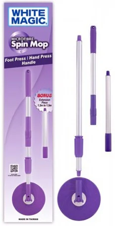 White Magic Microfibre Spin Mop reviews | ProductReview.com.au