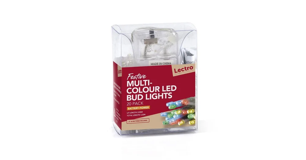 Lectro Festive Multi-colour LED Bud Lights reviews | ProductReview.com.au