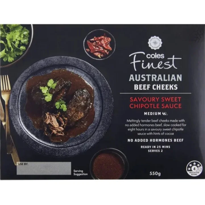 Coles Finest Australian Beef Cheeks In A Savoury Sweet Chipotle Sauce ...