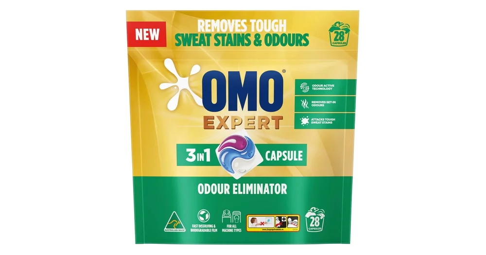Omo Expert Odour 3 in 1 Laundry Capsules reviews | ProductReview.com.au