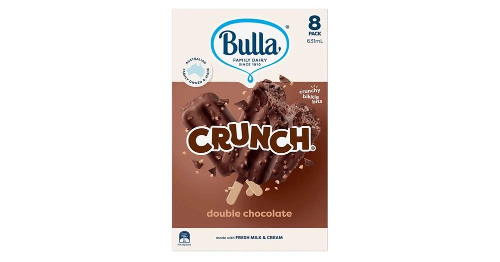 Bulla Crunch Ice Cream 8 Pack reviews | ProductReview.com.au