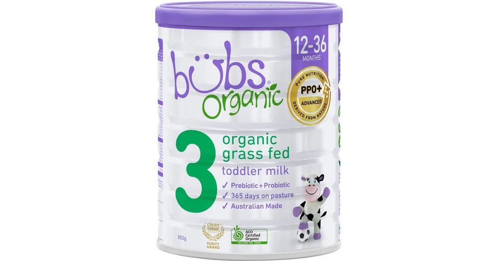 Bubs Organic Grass Fed Milk reviews | ProductReview.com.au
