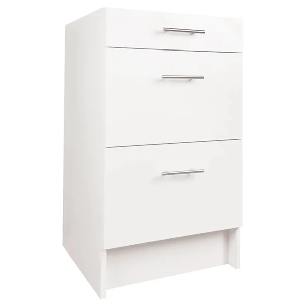Practa 3 Drawer Base Cabinet 500mm reviews | ProductReview.com.au