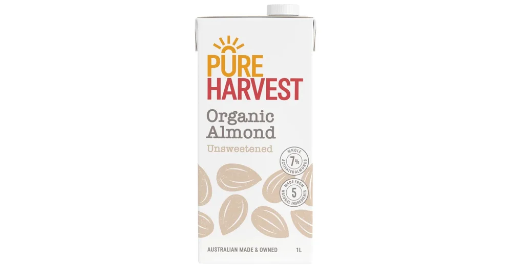Pure Harvest Organic Almond Unsweetened reviews | ProductReview.com.au