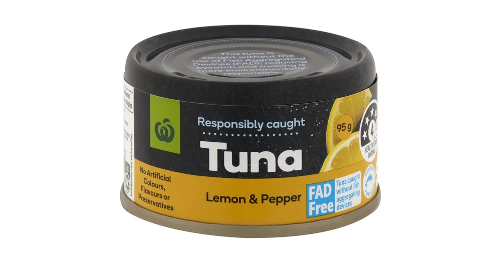 Woolworths Lemon And Pepper Tuna reviews | ProductReview.com.au