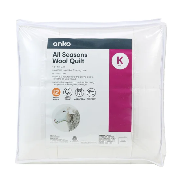 Kmart All Seasons Wool Quilt (King Size) reviews | ProductReview.com.au