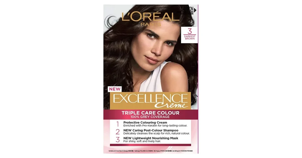 L'Oreal Paris Excellence Crème 3 Darkest Brown reviews | ProductReview ...