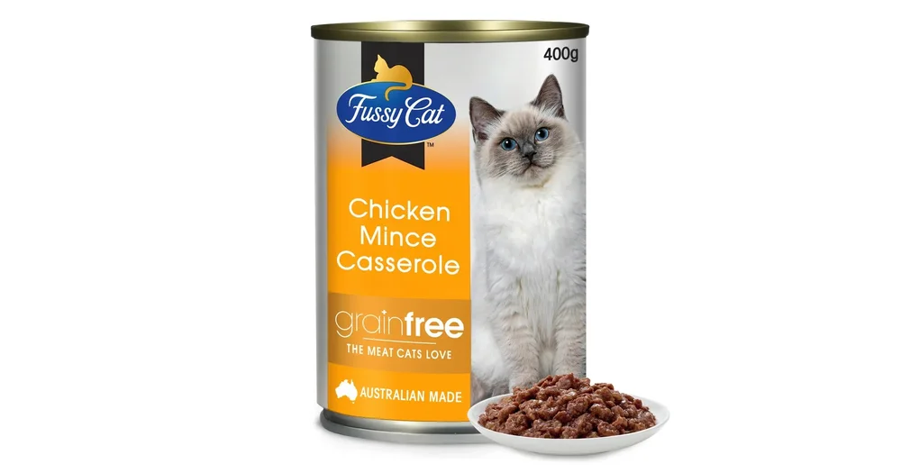 Fussy Cat Wet Cat Food Chicken Mince Casserole reviews | ProductReview ...