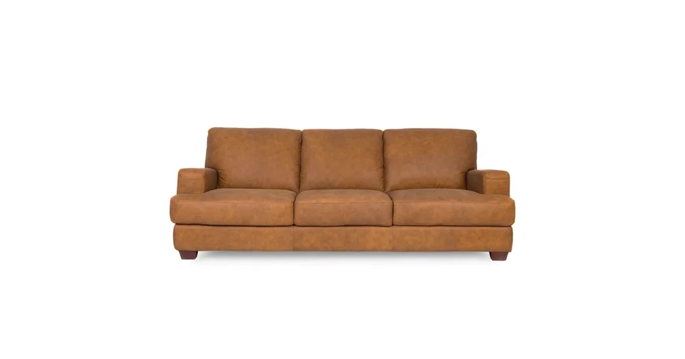 Secret Sofa Marcus Leather 3 Seat Sofa reviews | ProductReview.com.au