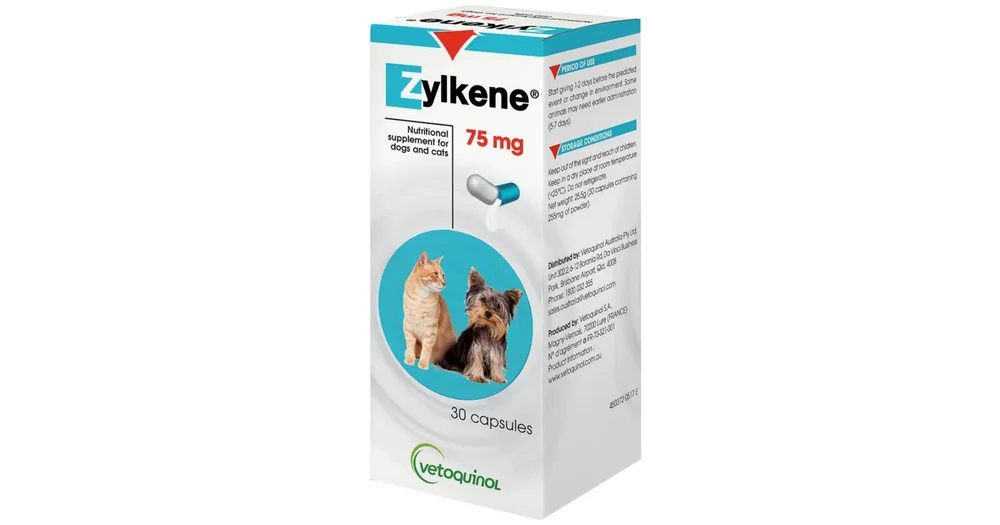 Zylkene Nutritional Supplement for Dogs and Cats reviews ...