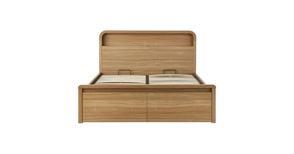 Snooze Byron Bed Frame with Gas Lift 2 Drawer Base - Queen reviews ...