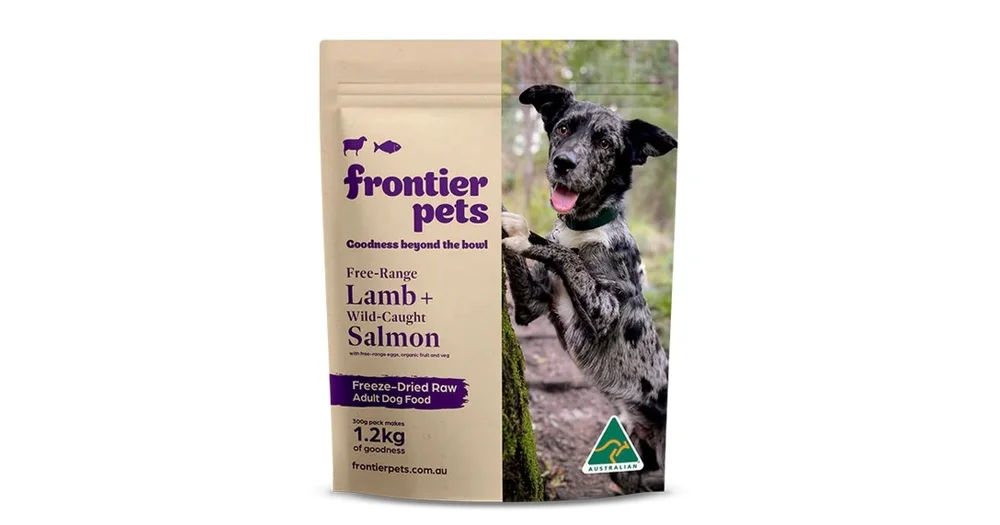 Frontier Pets Free-Range Lamb & Wild Caught Salmon Raw Freeze-Dried Dog ...
