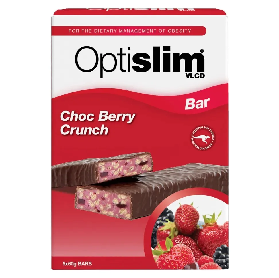 OptiSlim VLCD Bar Choc Berry Crunch reviews | ProductReview.com.au