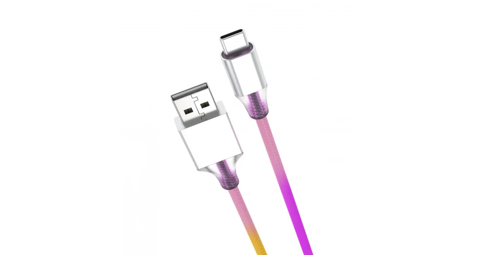 Laser Rainbow Type-C Nylon-Braided Charging Cable reviews ...
