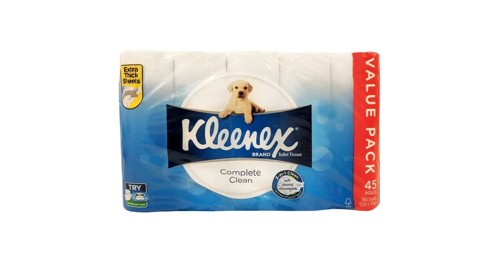 Kleenex Complete Clean Toilet Tissue reviews | ProductReview.com.au