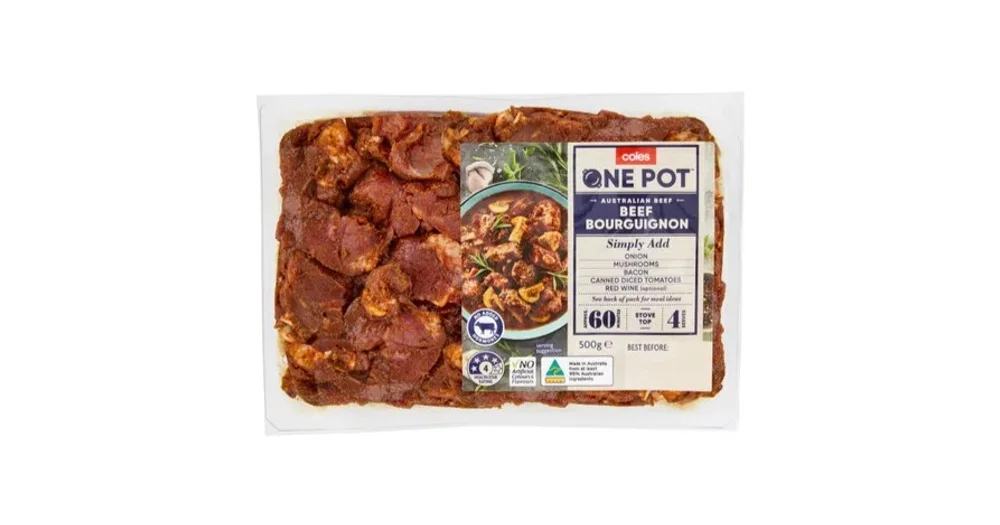 Coles One Pot Beef Bourguignon reviews | ProductReview.com.au