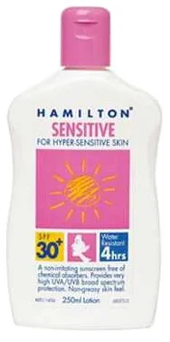 Hamilton Sensitive Sunscreen Range reviews | ProductReview.com.au
