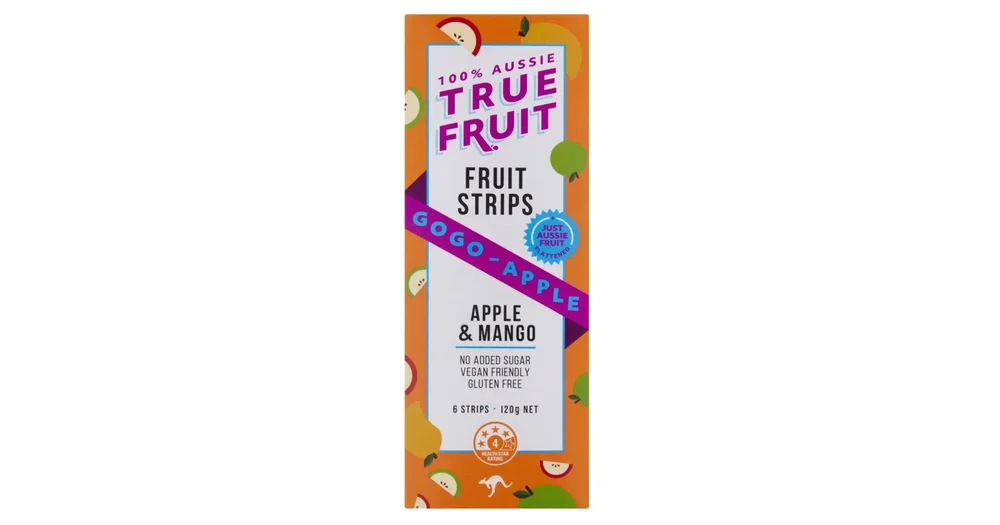 True Fruit Gogo Apple Mango & Apple Fruit Strips | ProductReview.com.au