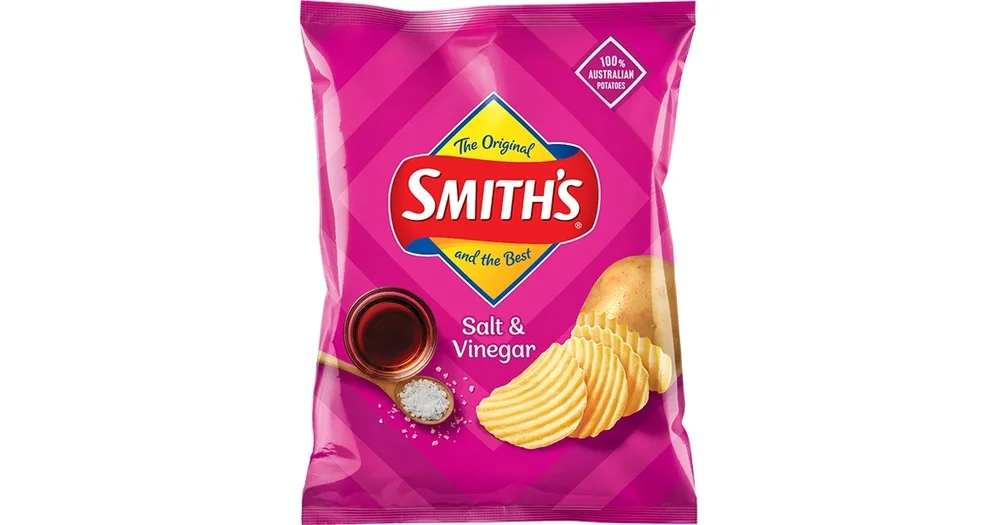 Smith's Salt & Vinegar Crinkle Cut Chips reviews | ProductReview.com.au
