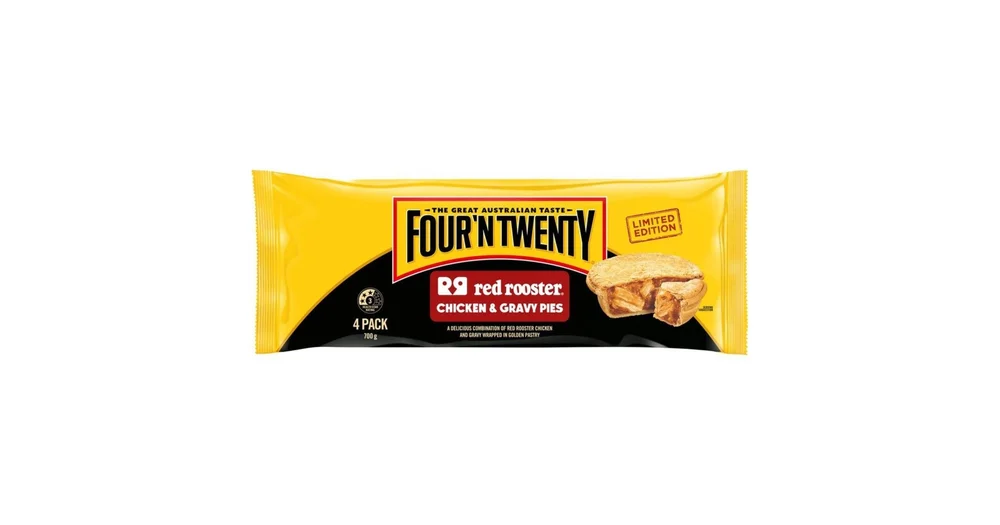 Four'n Twenty Red Rooster Chicken & Gravy Pies reviews | ProductReview ...