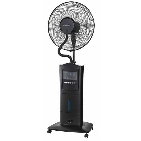 Moretti 40cm Black Misting Pedestal Fan reviews | ProductReview.com.au