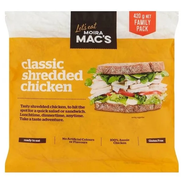 Moira Mac's Classic Shredded Chicken reviews | ProductReview.com.au