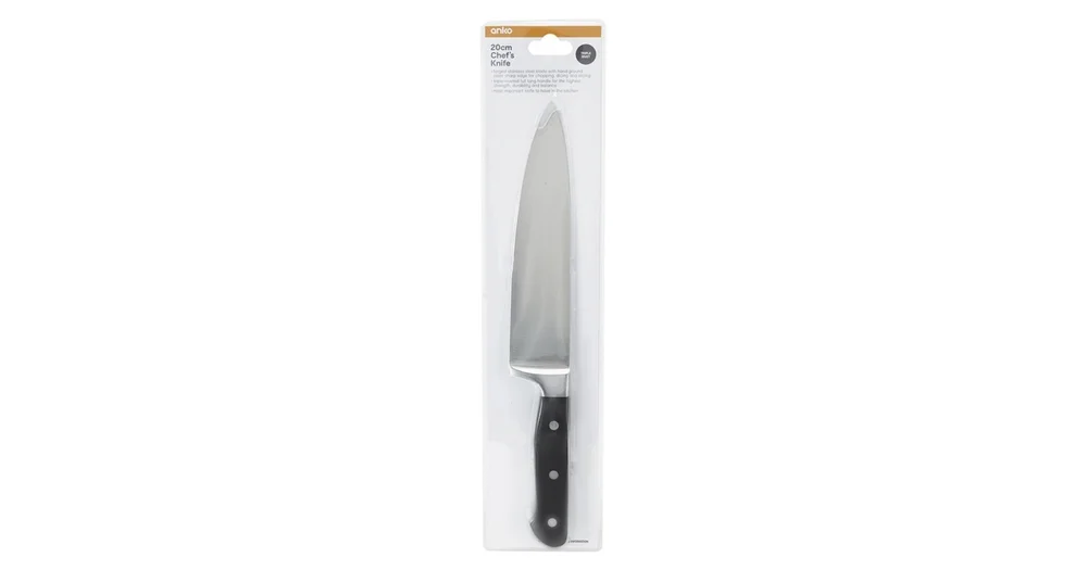 Kmart Anko 20cm Triple Rivet Chef's Knife reviews | ProductReview.com.au