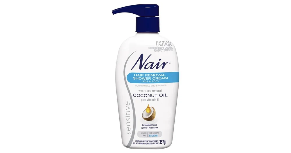 Nair Sensitive Hair Removal Shower Cream with Coconut Oil reviews ...