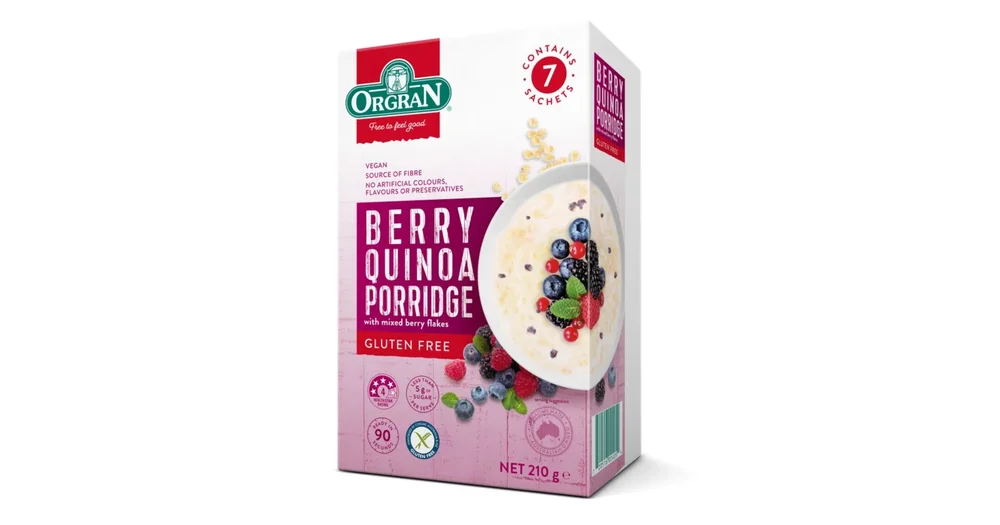 Orgran Berry Quinoa Porridge reviews | ProductReview.com.au