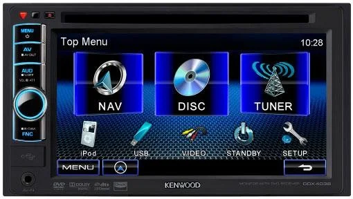Kenwood DDX4038 6.1" Wide VGA Double-DIN Monitor with DVD Receiver ...
