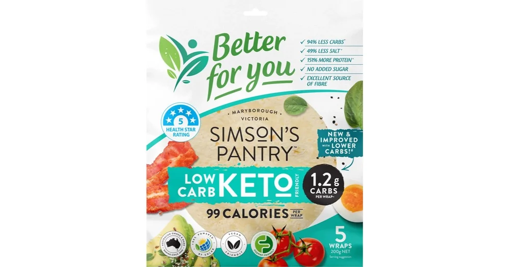 Simson's Pantry Low Carb Keto Wrap reviews | ProductReview.com.au