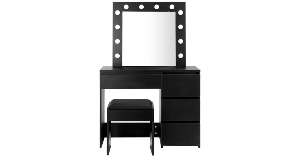 Temple & Webster Living Fusion Janet Dressing Table & Stool Set reviews ...