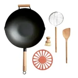 MAKO Black Steel 14 Wok Kit reviews | ProductReview.com.au