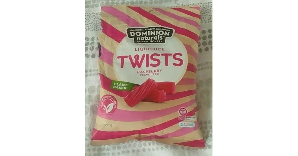 Dominion Naturals Confectionary Liquorice Twists Raspberry reviews ...