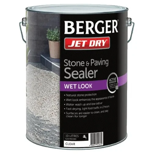 Berger Jet Dry 10L Stone & Paving Wet Look Sealer reviews ...