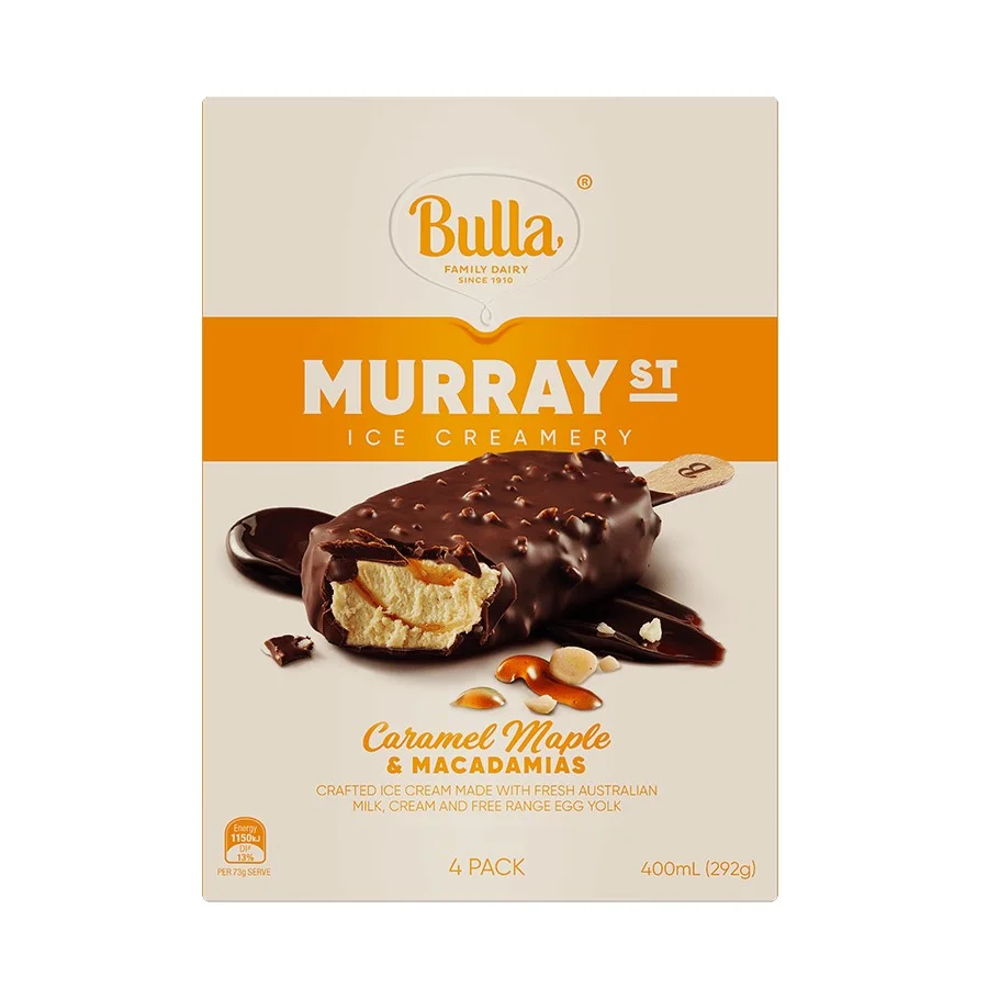 Bulla Murray Street Ice Creamery Caramel Maple & Macadamias reviews ...